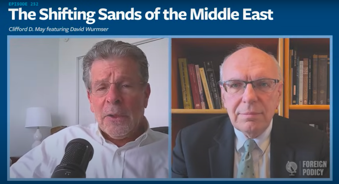 The Shifting Sands of the Middle East: Dr. David Wurmser - Center for ...